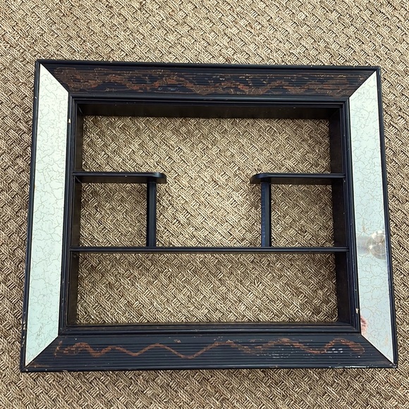 Accents | Mcm Vintage Shadowbox Shelf 24 X 28 Black Mid Century | Poshmark